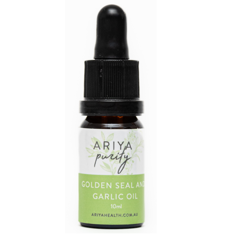 ARIYA PURITY GOLDEN SEAL & GARLIC EAR OIL 10ML – Aroha Health by Jo Spies